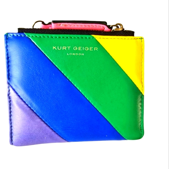 Kurt Geiger | Bags | Kurt Geiger Multicolor Wallet Size 4x45 Closed And ...